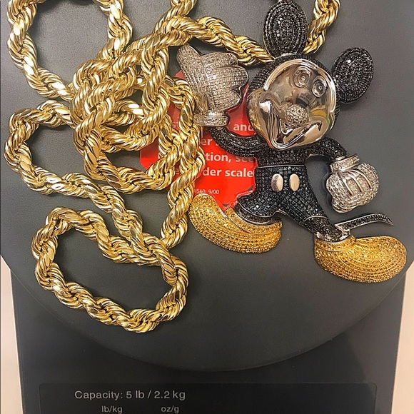 Accessories | Custom Diamond Mickey Mouse Pendant | Poshmark